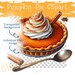 Pumpkin Pie Clipart: Fall Dessert Illustration (digital Download) - Etsy