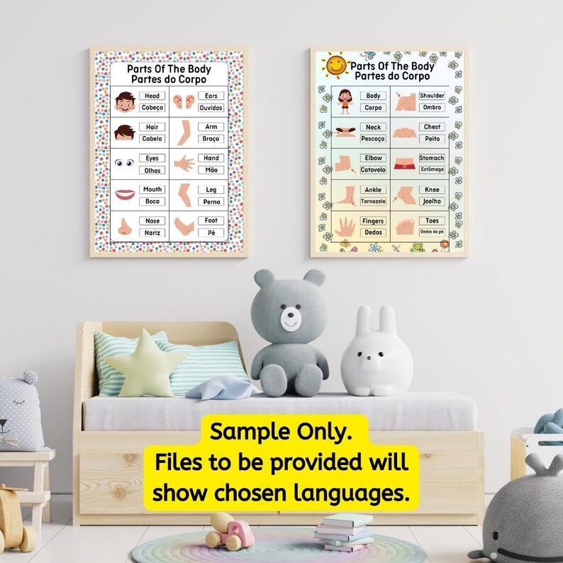 English-indonesian Words - Printables [numbers, Letters, Colors, Days ...