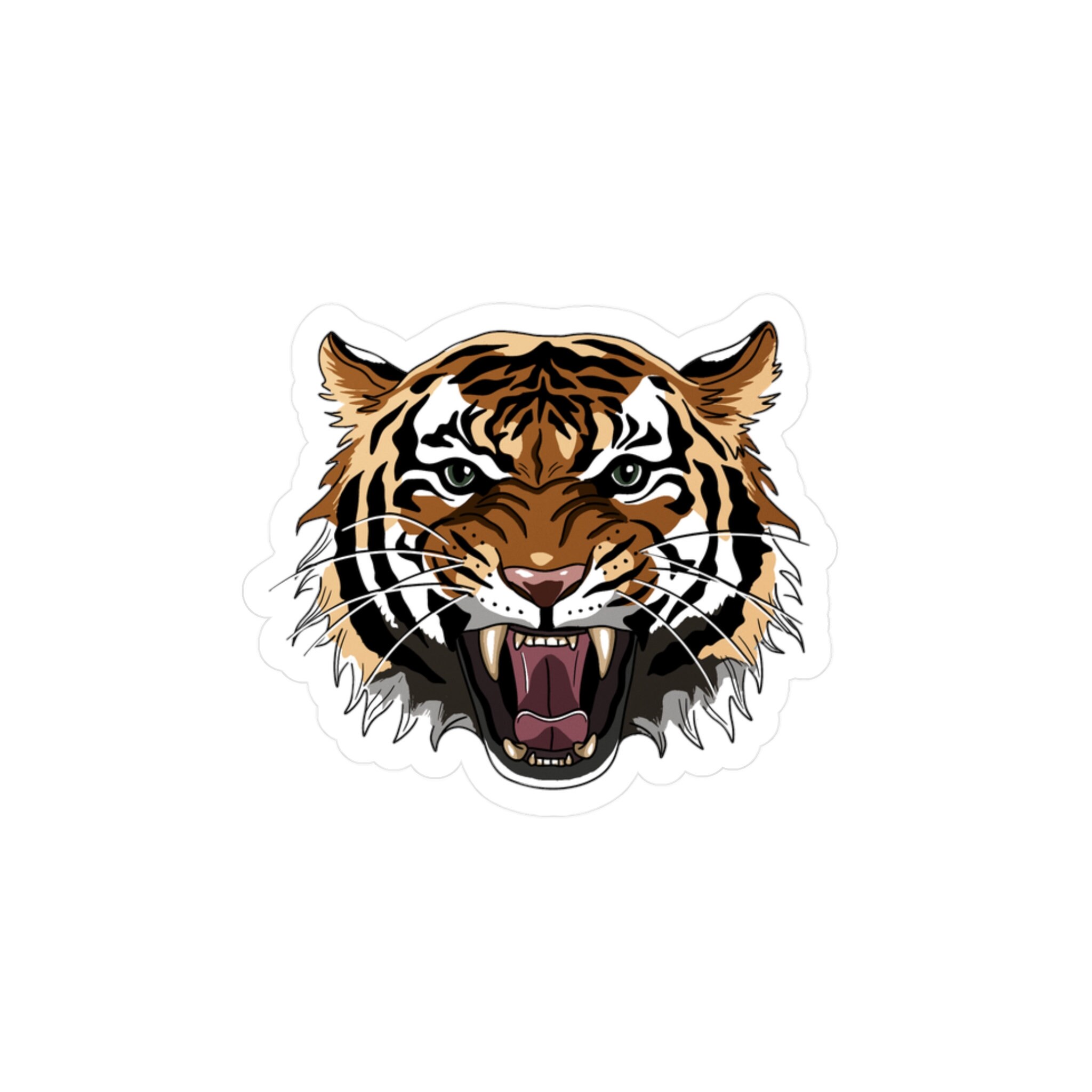 Tiger Vinyl Decal - Etsy