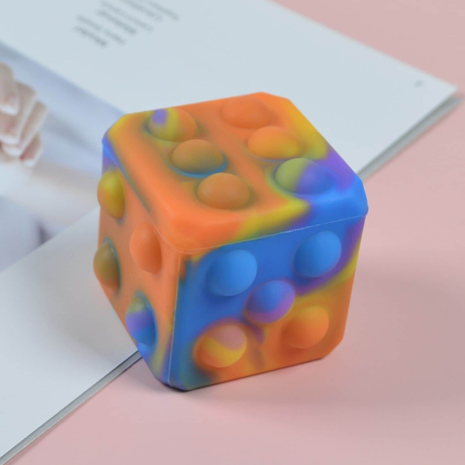 2 pack Fidget Cube Pop-it Sensory Adult/kids Fidget Toy & Stress ...