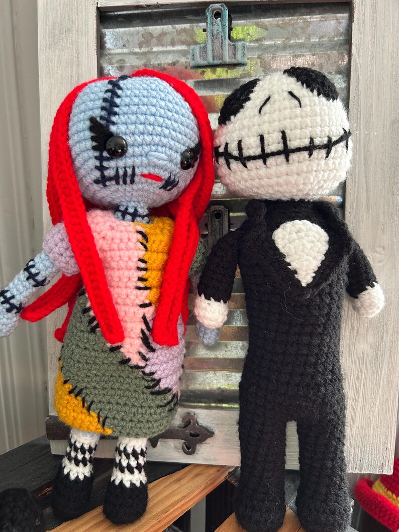Crocheted Sally & Jack - Etsy