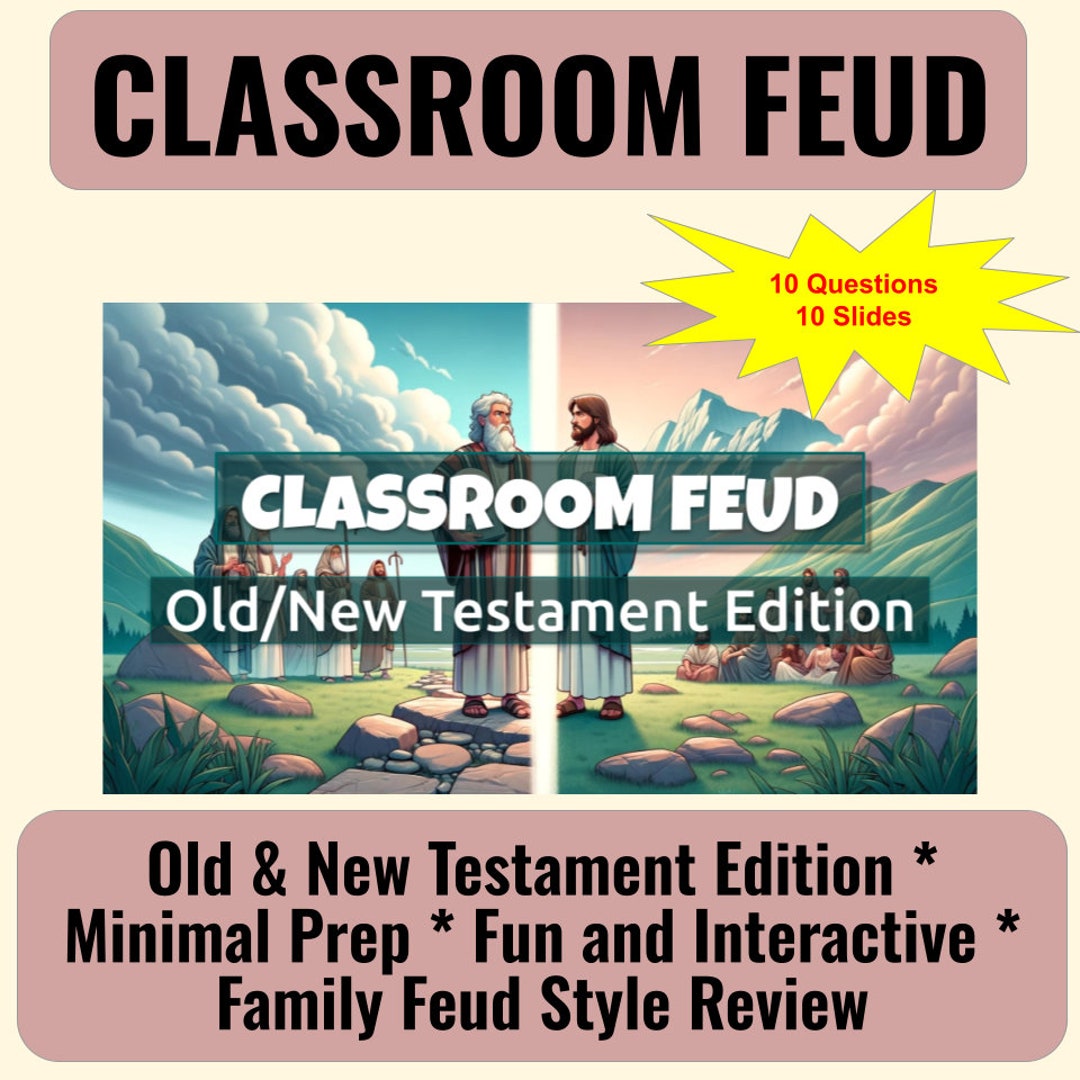 Bible Old/new Testament Family Feud Style Game | Intro Google Slides ...