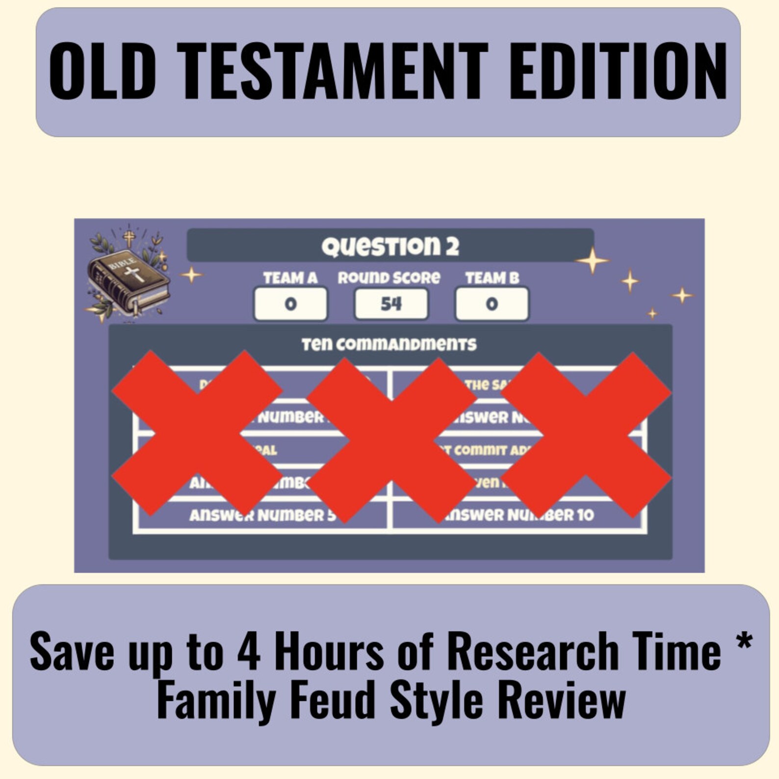 Bible Old Testament Family Feud Style Game | Intro Google Slides ...