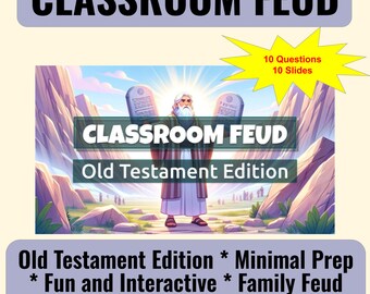 Bible Old/new Testament Family Feud Style Game | Intro Google Slides ...
