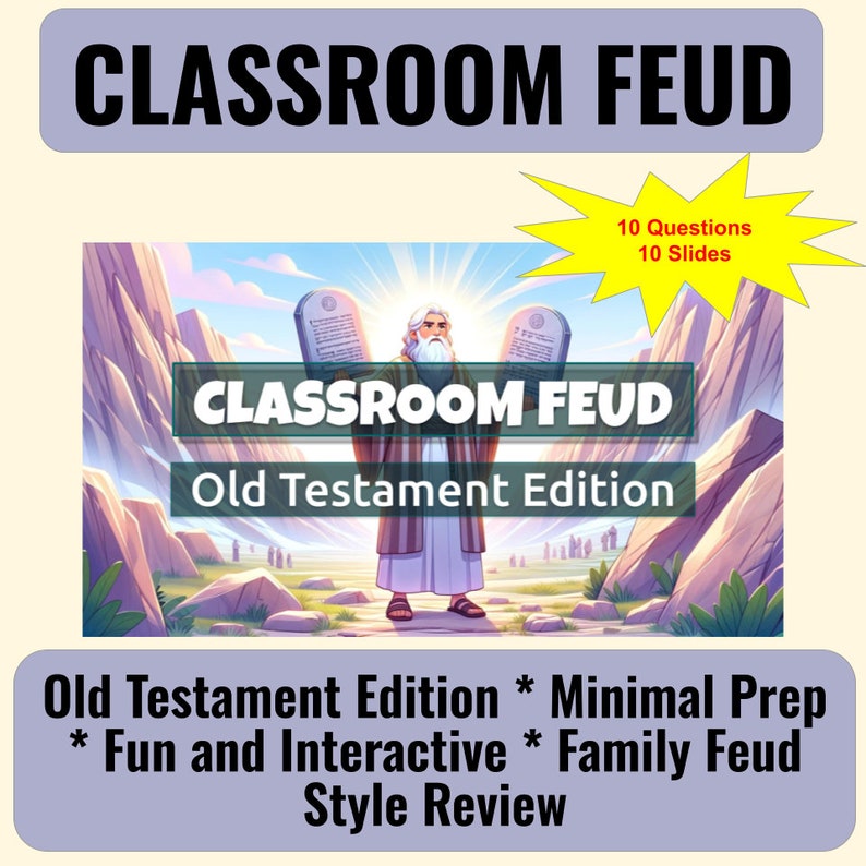 Bible Old Testament Family Feud Style Game | Intro Google Slides ...