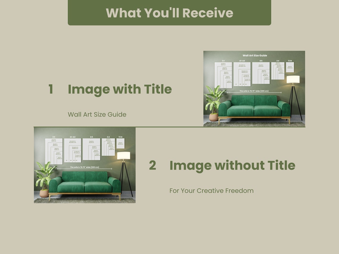 Wall Art Size Guide Wall Art Size Above Couch Standard Print Sizes ...