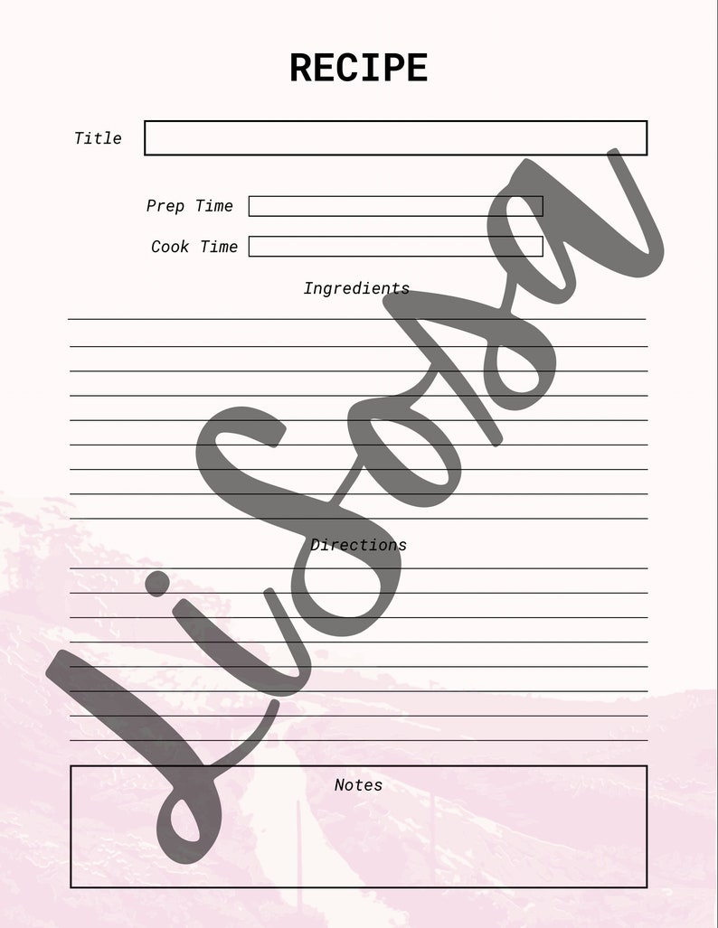 Digital Create Your Own Recipe Booklet - Etsy Digital Create Your Own Recipe Booklet - Etsy