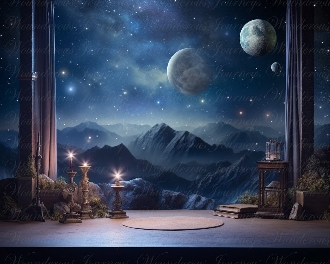 Space Digital Backdrop, Space Background, Photography Composite ...