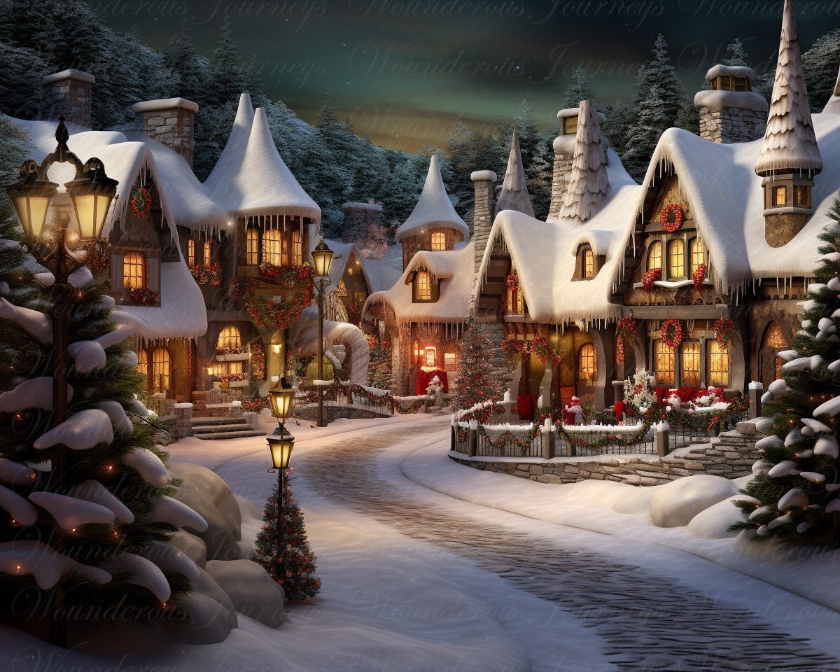 Christmas Backdrop, Winter Magic, Winter, Snowy Forest, Magical ...