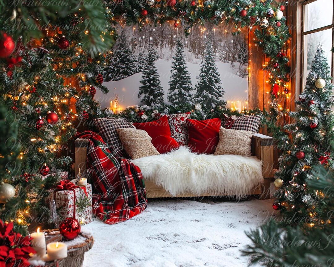 Christmas Backdrop, Winter Magic, Winter, Fireplace , Magical, Holiday ...