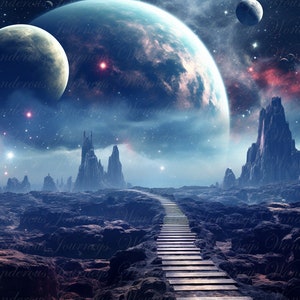 Space Digital Backdrop, Space Background, Photography Composite ...