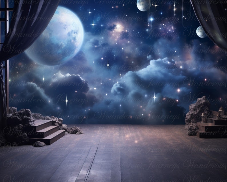 Space Digital Backdrop, Space Background, Photography Composite ...