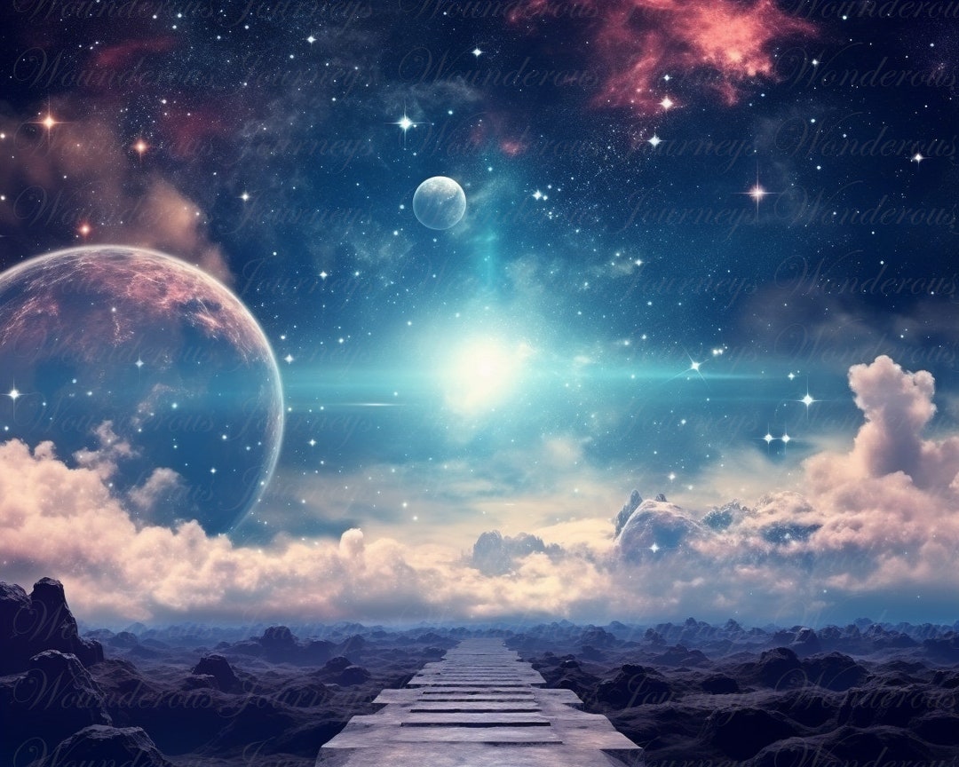 Space Digital Backdrop, Space Background, Photography Composite ...