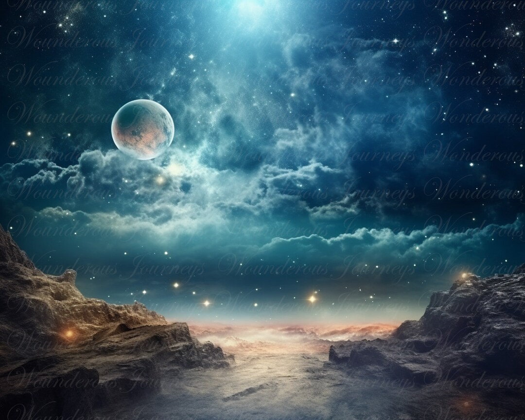 Space Digital Backdrop, Space Background, Photography Composite ...