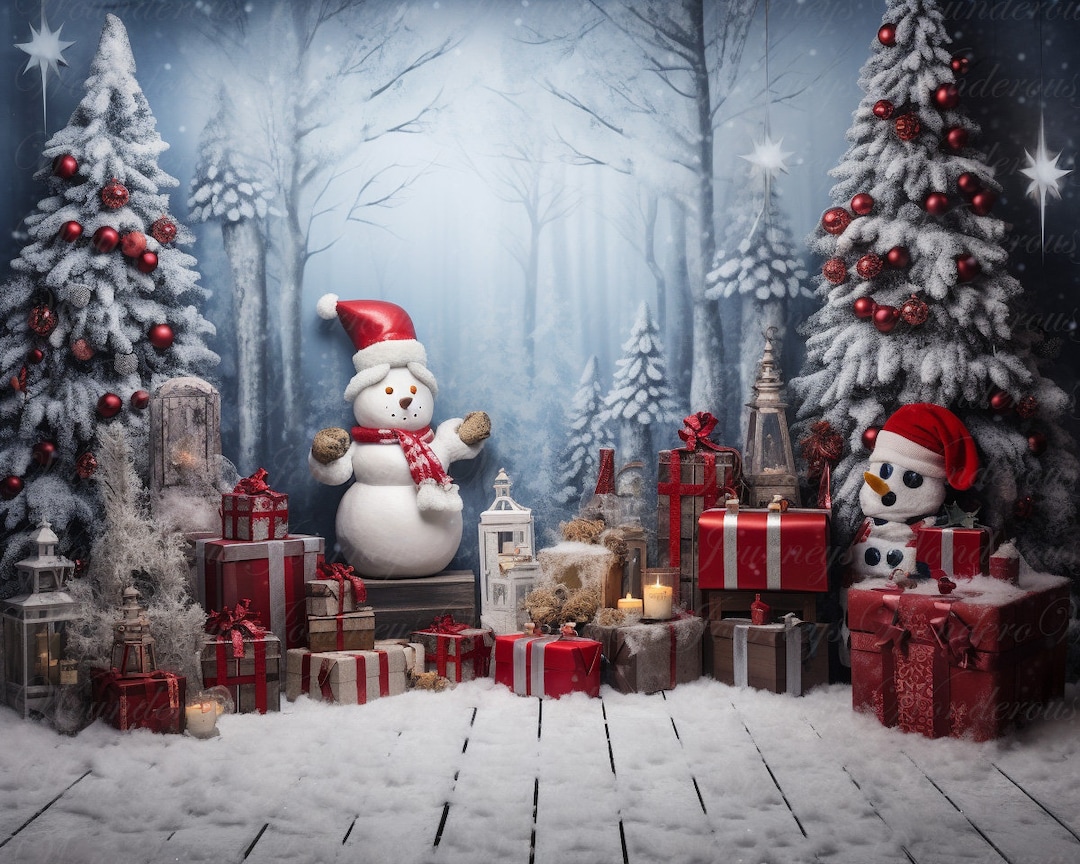 Christmas Backdrop, Winter Magic, Winter, Snowy Forest, Magical ...