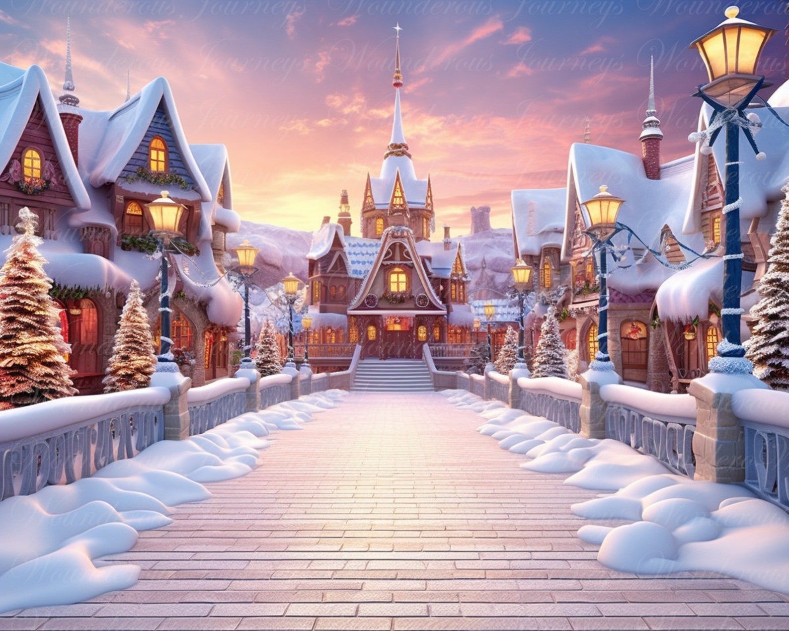 Christmas Backdrop, Winter Magic, Winter, Snowy Forest, Magical ...