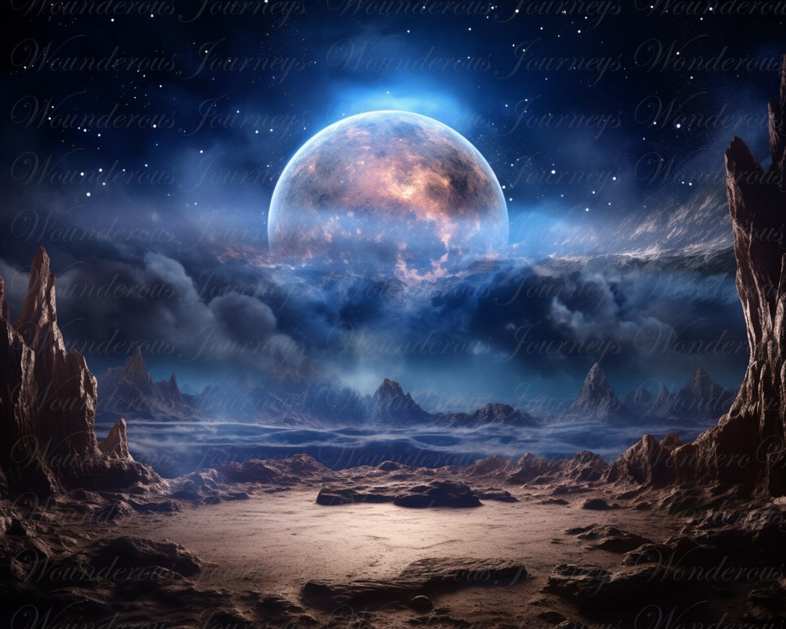 Space Digital Backdrop, Space Background, Photography Composite ...