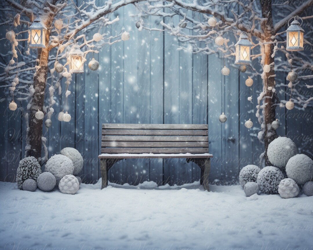 Christmas Backdrop, Winter Magic, Winter, Snowy Forest, Magical ...