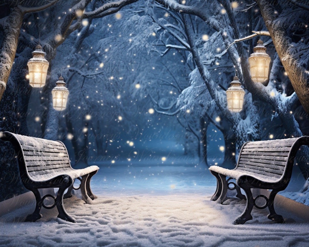 Christmas Backdrop, Winter Magic, Winter, Snowy Forest, Magical ...