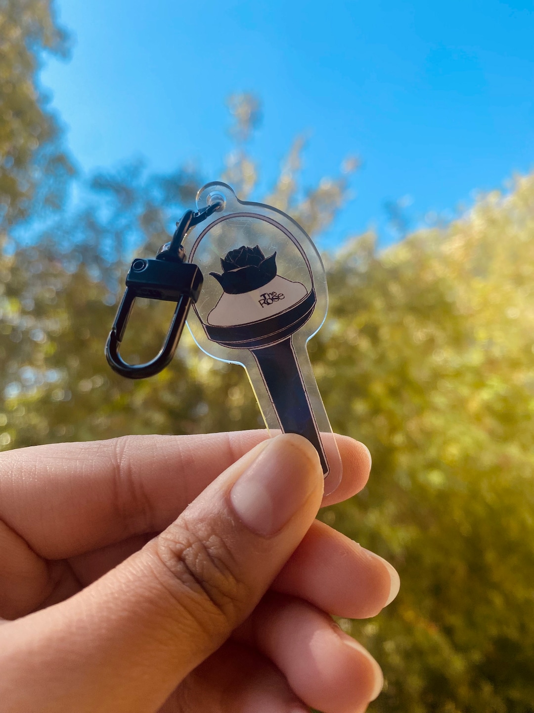 The Rose Keychain, Light Stick Design, Handmade, Kawaii, Merchandise - Etsy