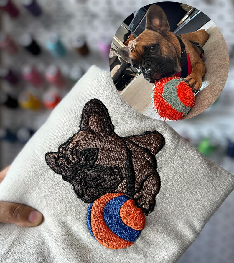 Custom Pet Embroidered Sweatshirt Valentine's Day Anniversary memorial ...