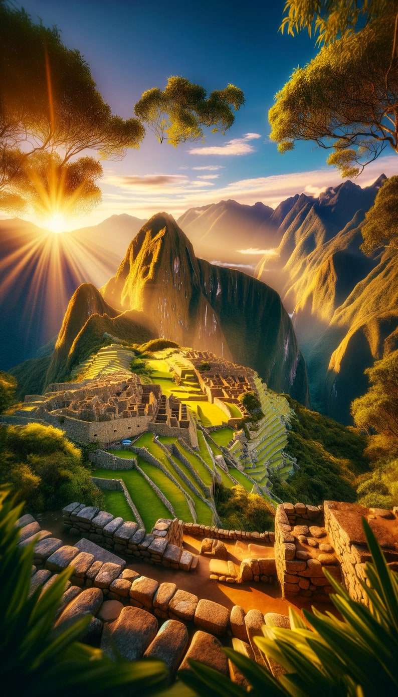 Exclusive Digital Download: Dawn at Machu Picchu From Intipunku - High ...