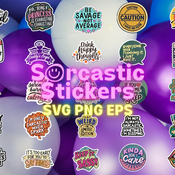 Sarcastic Animal Stickers - Etsy UK