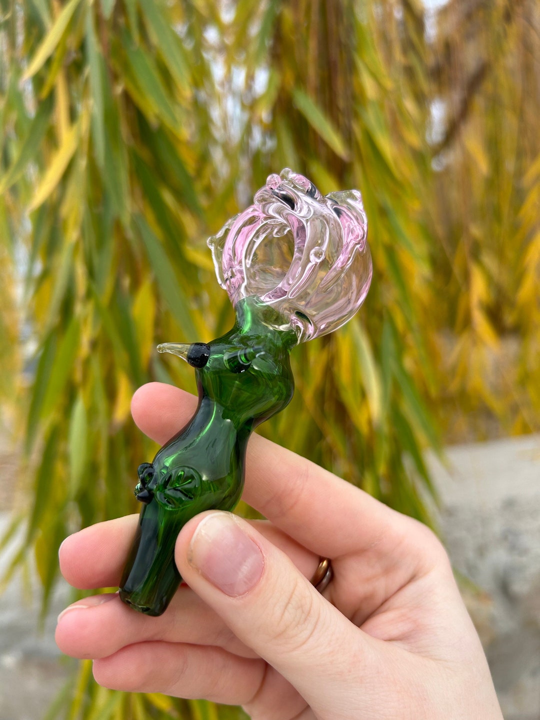 Rose Hand Pipe Girly Handmade Pipe Scorpio Pipe Girly Pipe - Etsy