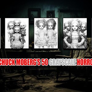 Haunted Dolls - Grayscale Colored Pencil Coloring Book - (((( DOWNLOAD ...