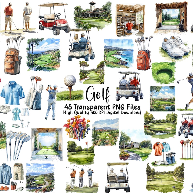 Graphic Design Golf Course - Etsy