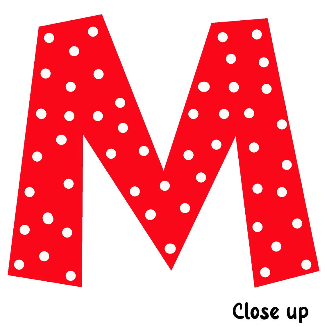 Polka Dot Alphabet Letters PNG: Red & White Clipart (digital Download ...