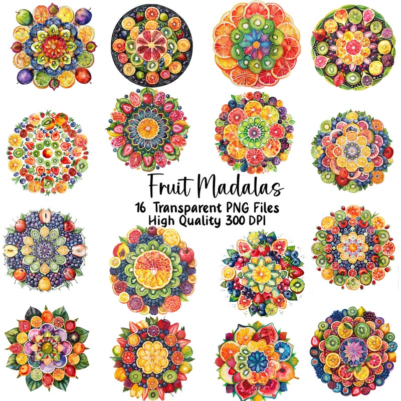 Fruit Mandala - Etsy