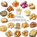 Watercolor Potato Clipart, PNG, French Fries, Potato Chips, Baked ...