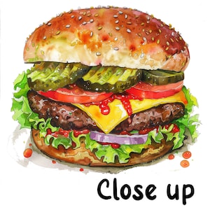 Watercolor Sandwiches PNG Bundle, Breakfast PNG Digital Download ...