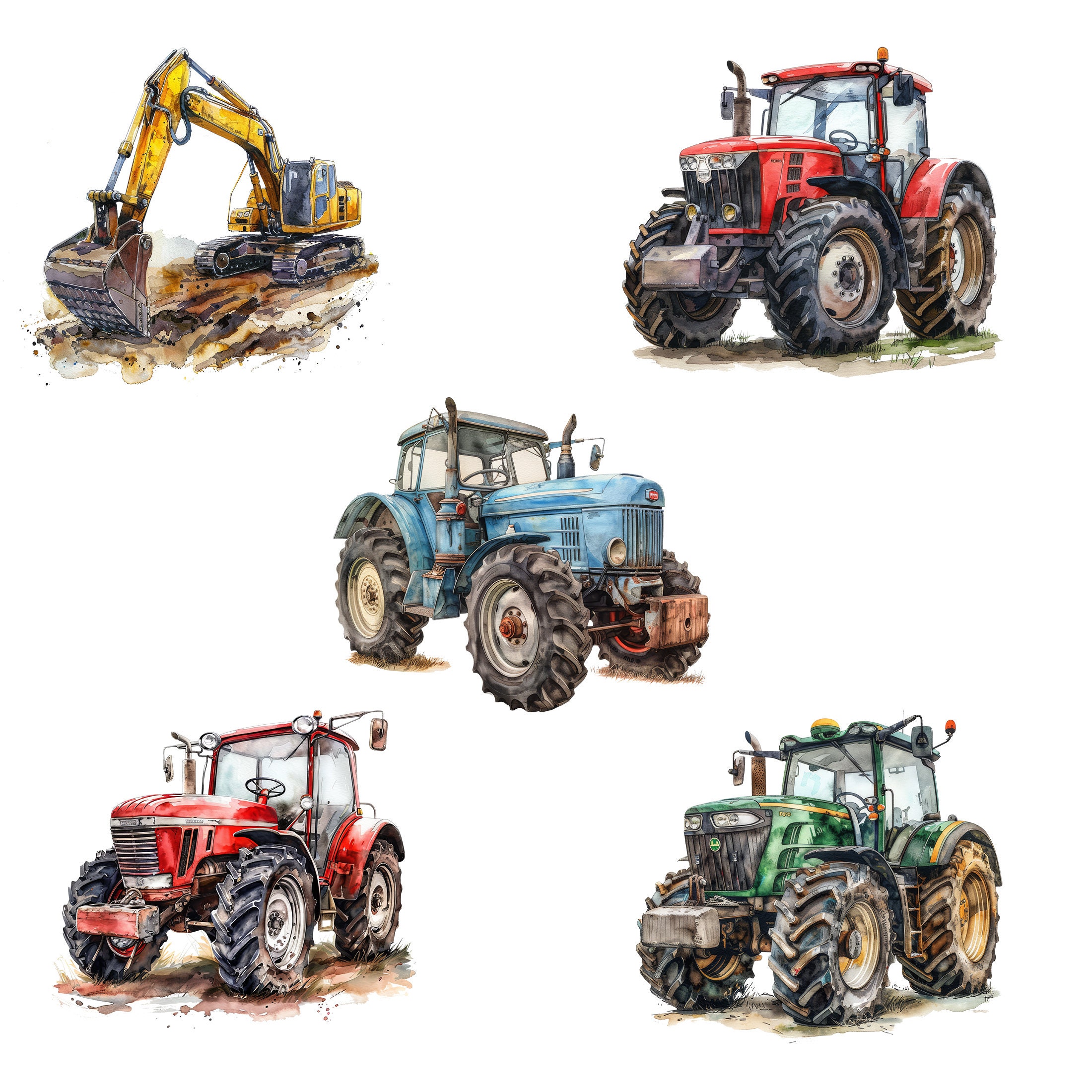 Farming Clipart Farming, Tractor Harvester Png Farm Machinery Wheat ...