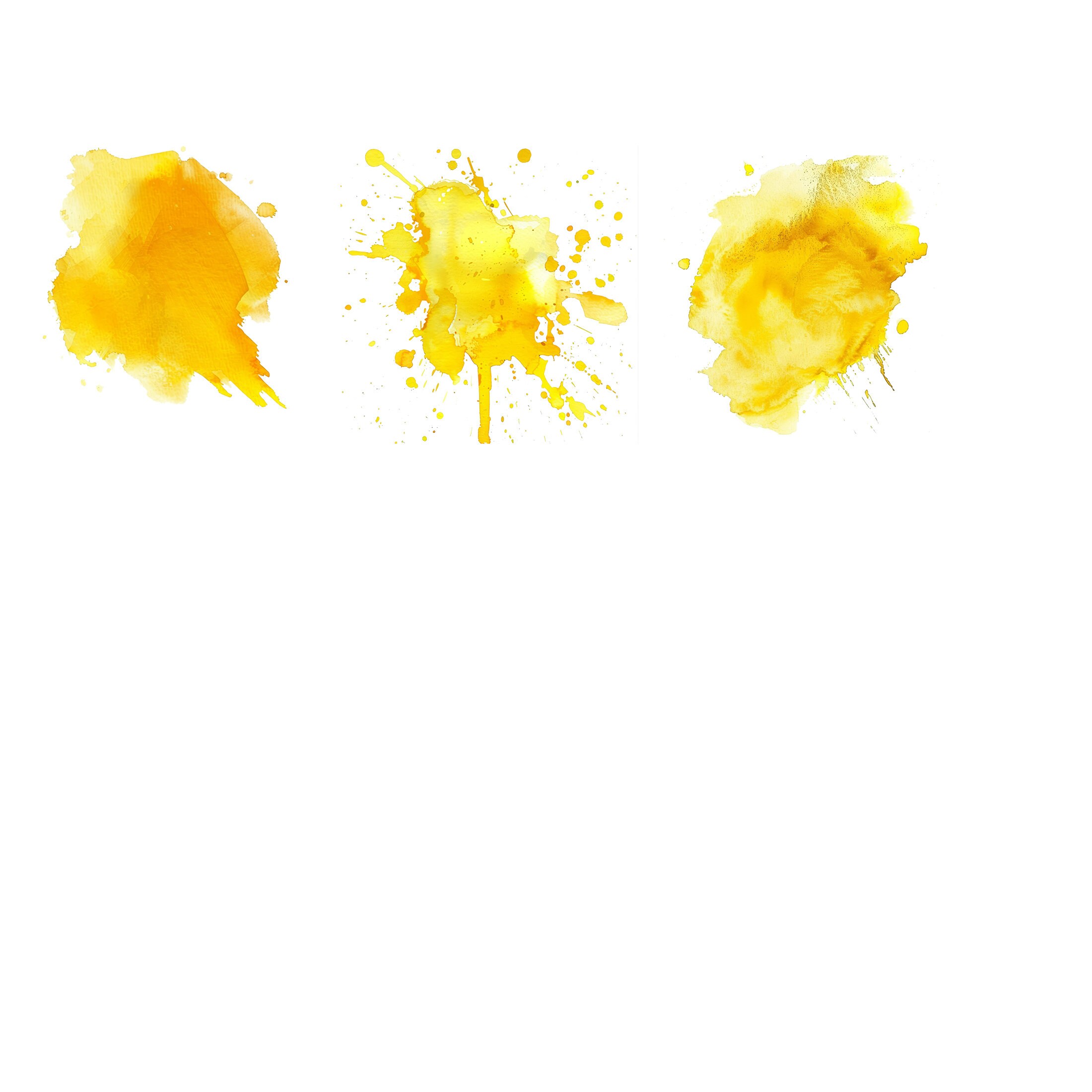 Watercolor Paint Splatter Clipart: PNG Art (commercial Use) - Etsy