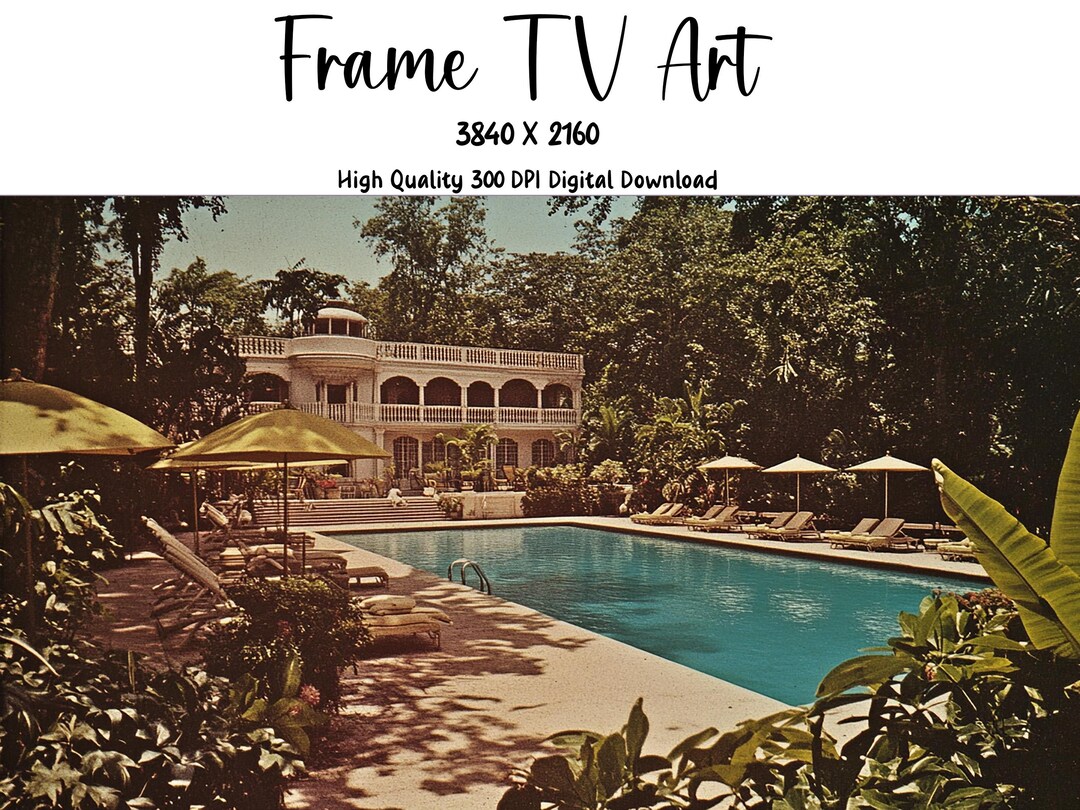 Aman Resort Frame TV Art, Thailand, Poolside Aman Resort, TV Art, Home ...