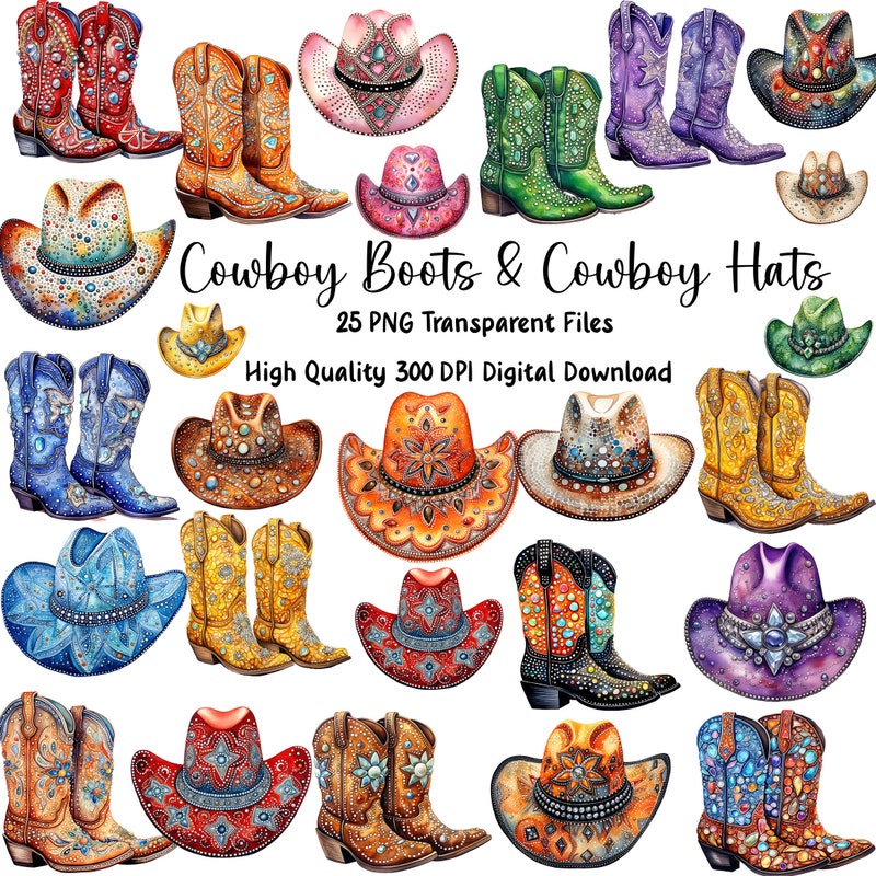 Cowboy Graphics - Etsy