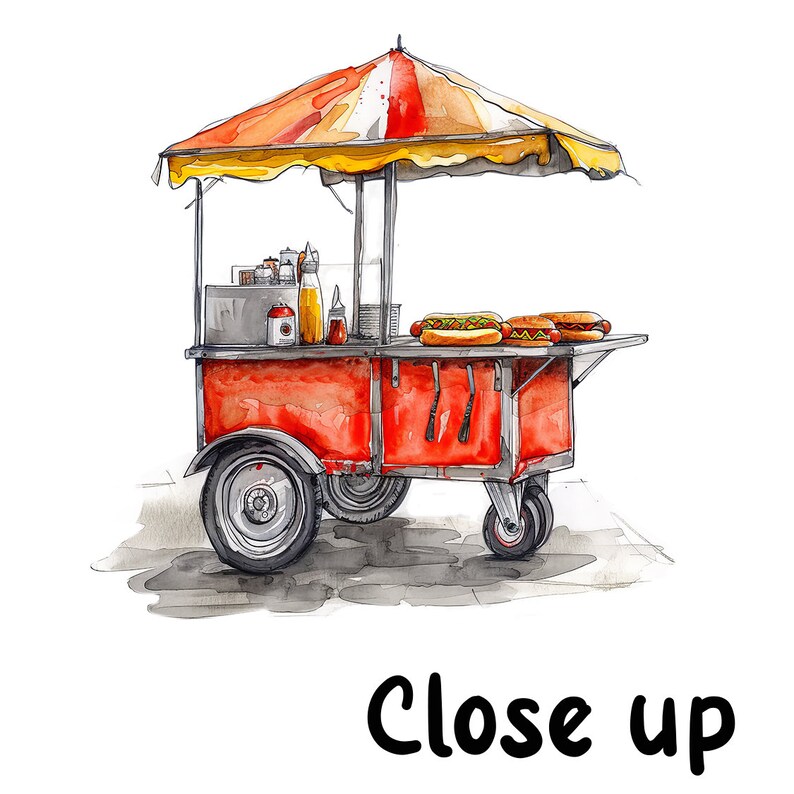 Hot Dog Clipart, Delicious Summer Food Clipart, BBQ Foods, PNG - Etsy