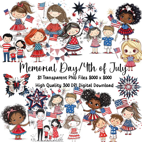 Patriotic Clipart - Etsy
