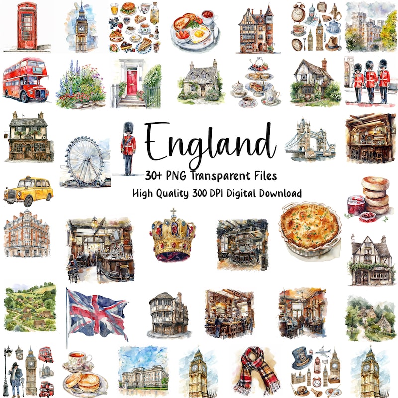 London Clipart - Etsy