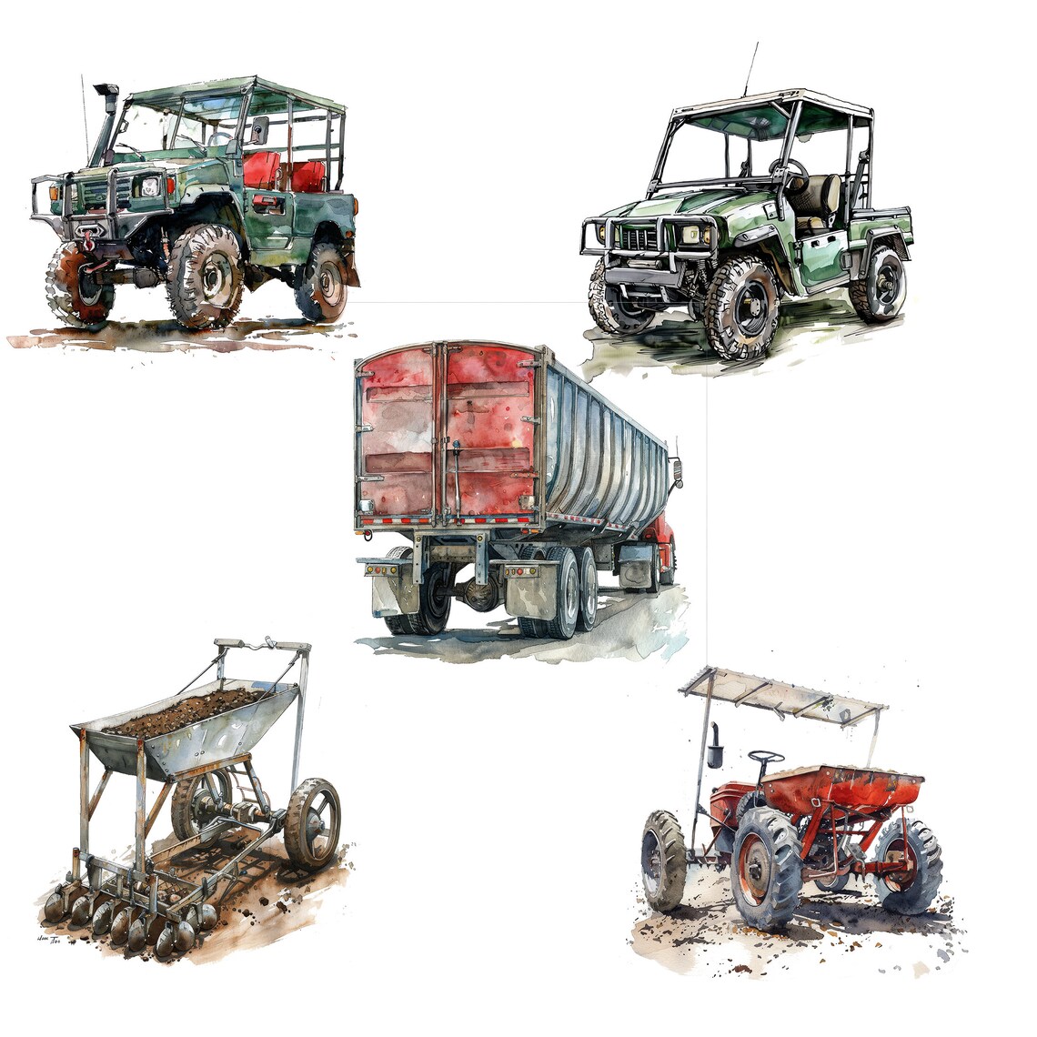 Farming Clipart Farming, Tractor Harvester Png Farm Machinery Wheat ...