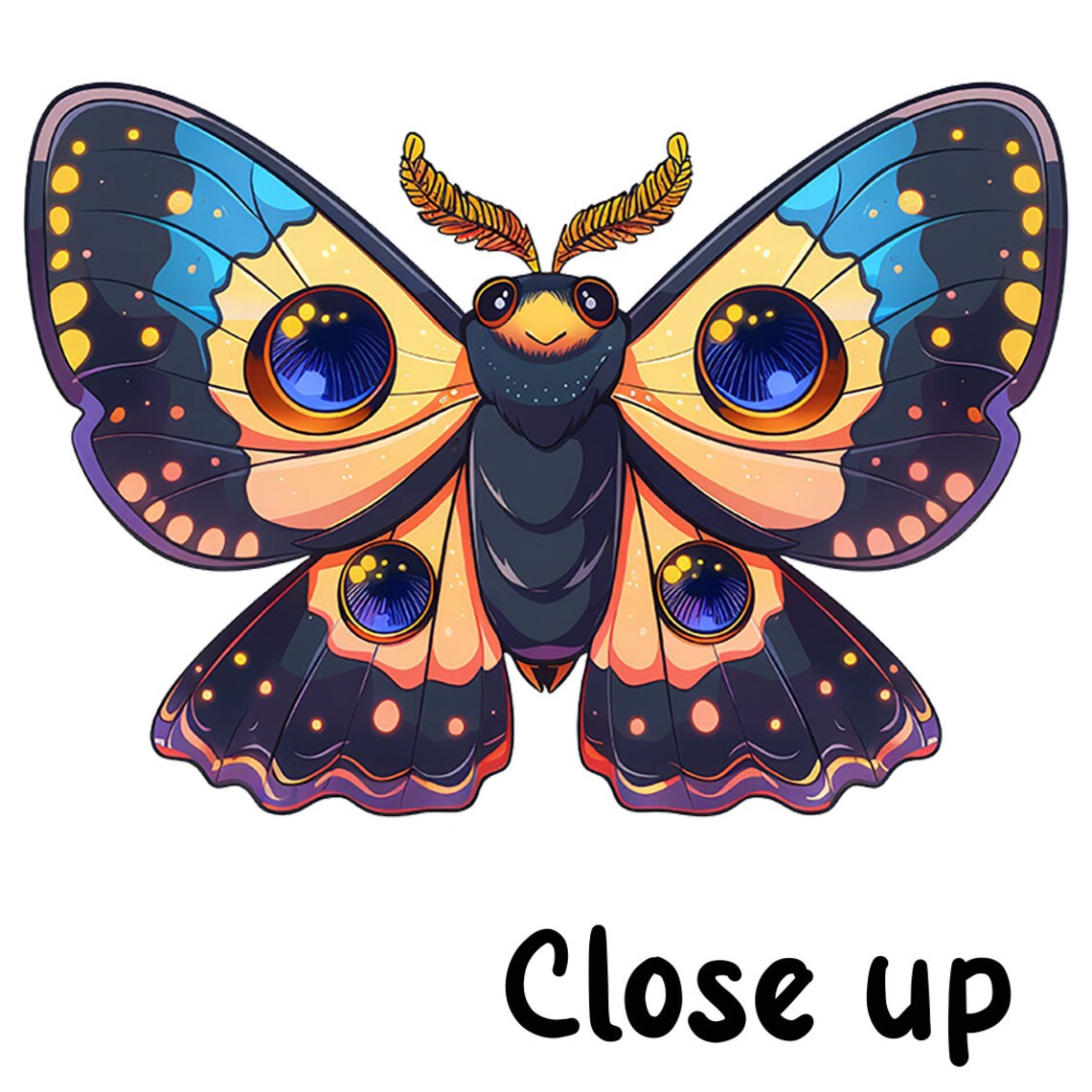 Chibi Insect Clipart Bundle, Bug Clipart Collection, Commercial Use ...