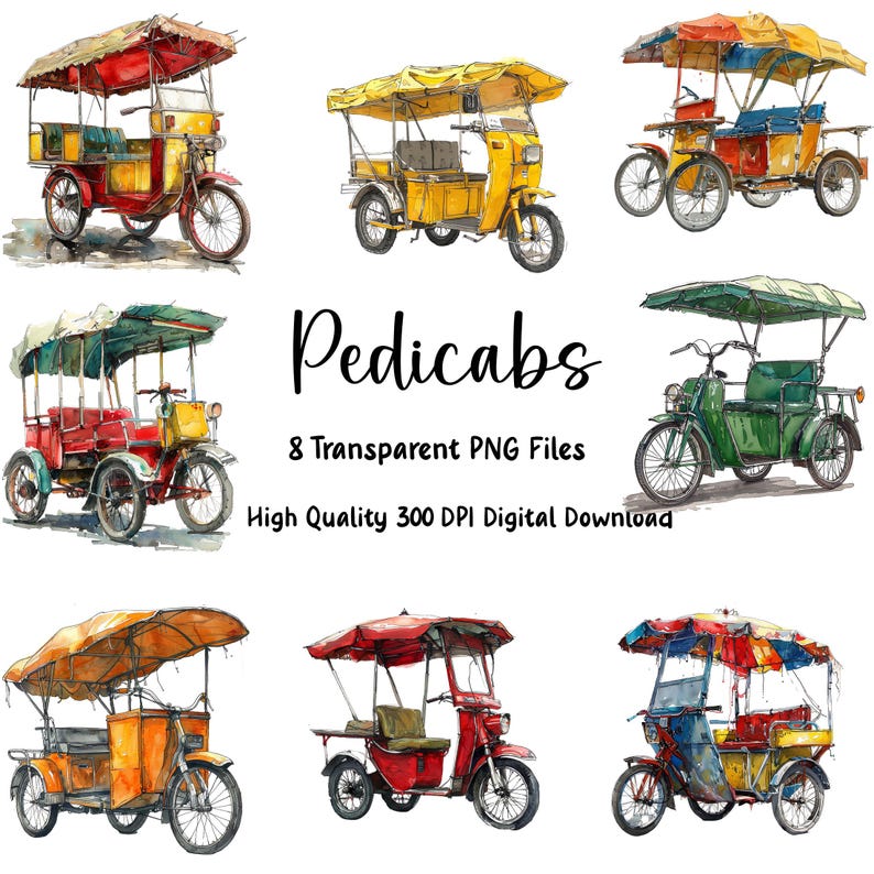 Pedicab Clipart, Rickshaw, Tricycle, Transportation, Journal ...