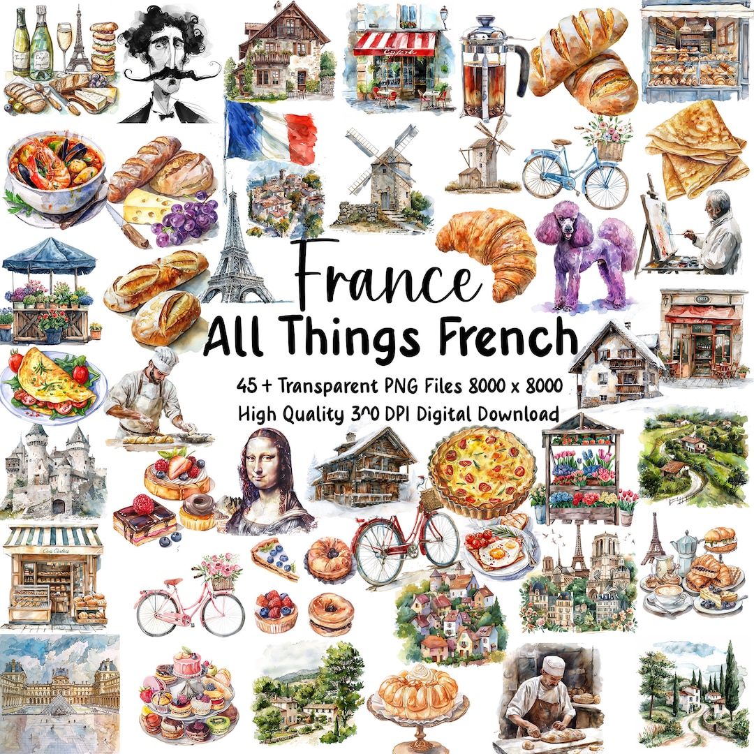 French Clipart, Clipart About France, Eiffel Tower Clip Art, French ...