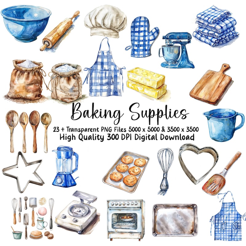 Baking Clipart - Etsy