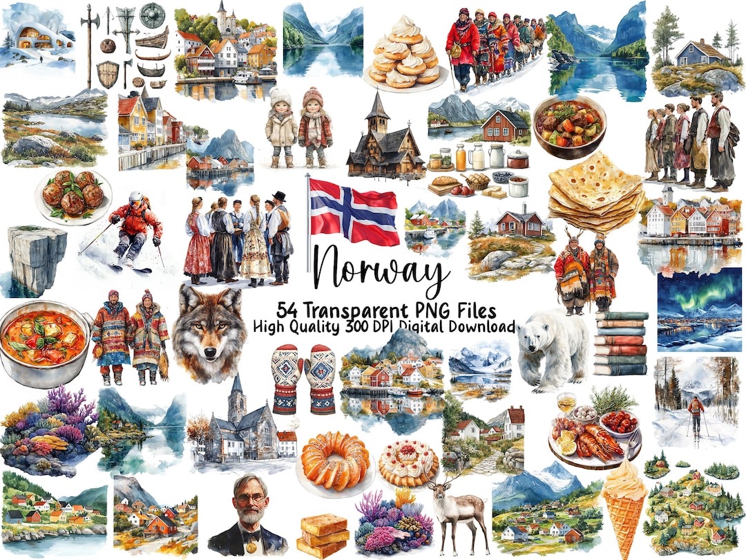 Norway Clipart , Scandinavian Culture, Travel Images, Norwegian Food ...