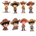 Cowgirls and Cowboys Clipart Bundle, Cute Cowboys, Cute Cowgirls ...