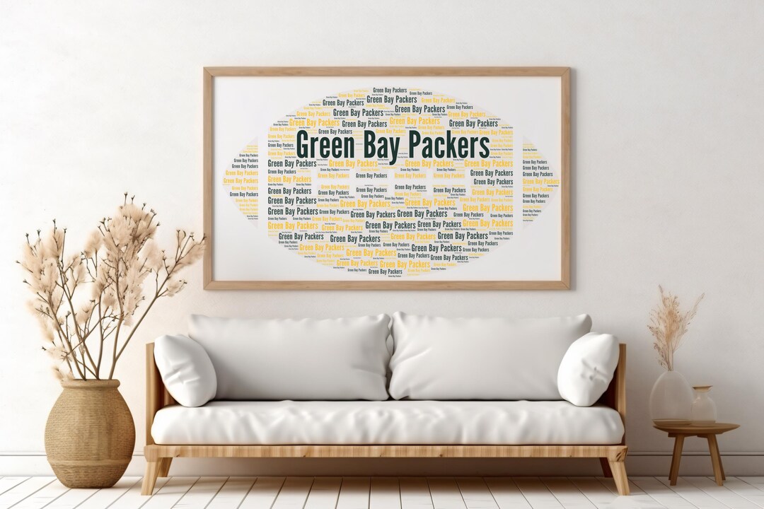 Green Bay Packers Word Art: Football Clipart (digital Download) - Etsy
