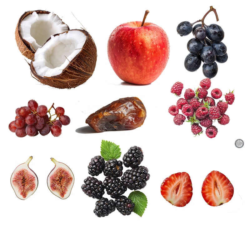 Fresh and Fun Fruit Clipart Bundle Bananas, Apples, Oranges, Watermelon ...